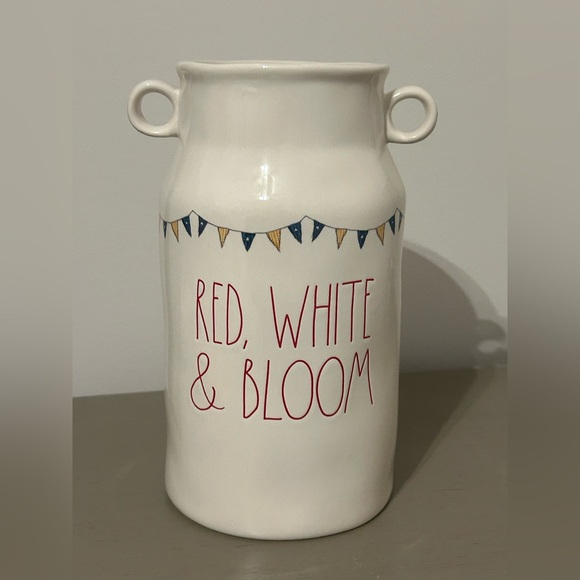 Rae Dunn | Holiday | Rae Dunn Red White Bloom Ceramic Vase | Poshmark